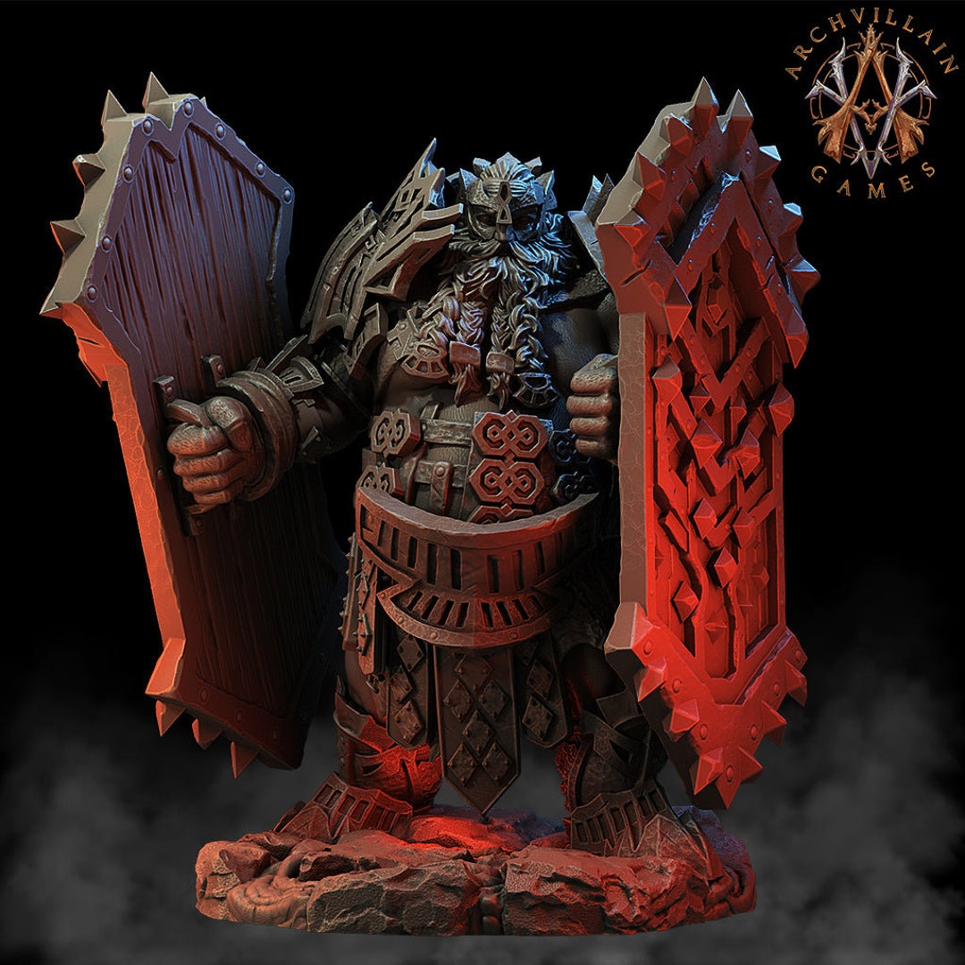 Fire Giant Juggernaut 3D Printed Miniatures 8K LCD Artisans - Etsy