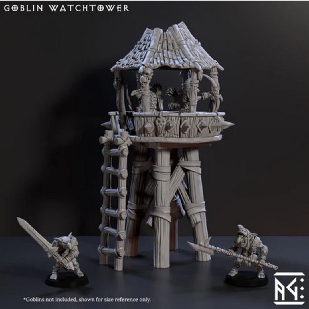 Goblin Watchtower faldorn Goblins 3D Printed Miniatures 8K LCD Artisans - Etsy