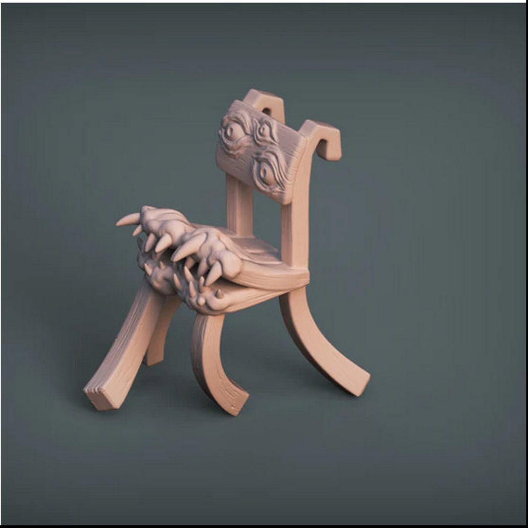Mimic Chair 3D Printed Miniatures 8K LCD Artisans - Etsy