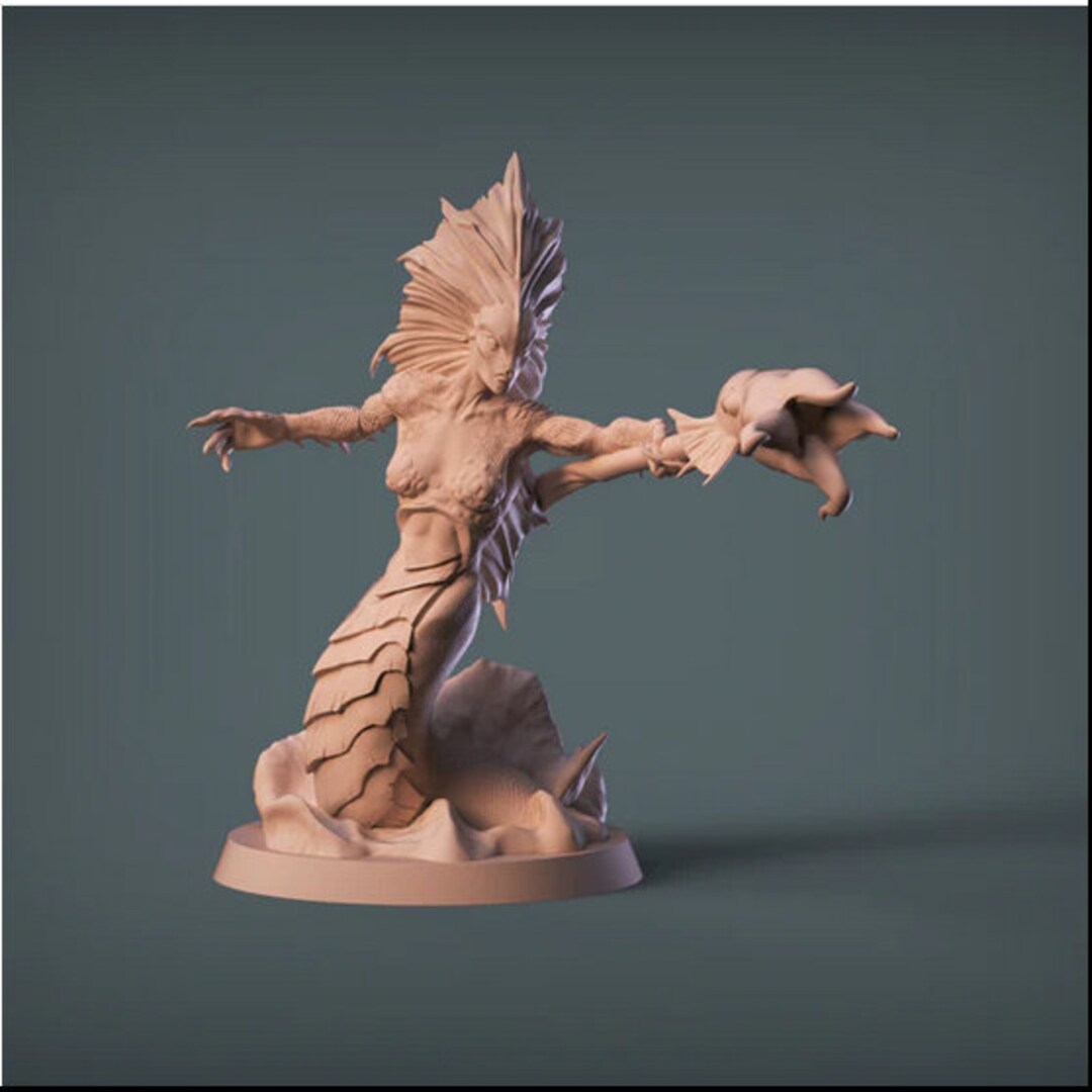 Naga Wizard 3D Printed Miniatures 8K LCD Artisans - Etsy