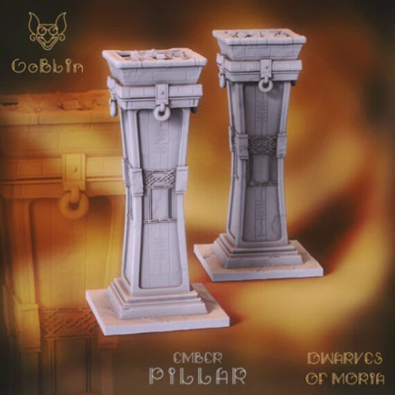 Ember Pillar Dwarfs of Moria_3d Printed Miniatures - Etsy