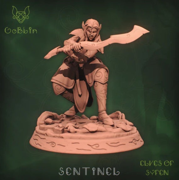 SENTINEL 2 FEMALE Elves of Syfen_3d Printed Miniatures - Etsy