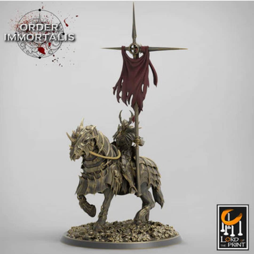 Blood Cavalier Banner-3d Printed Miniatures 8K LCD - Etsy