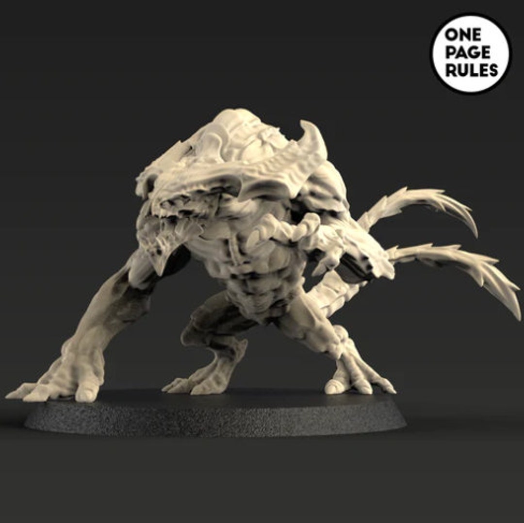 Alien Snatcher Lord_3d Printed Miniatures Artisans Size Height 33mm ...