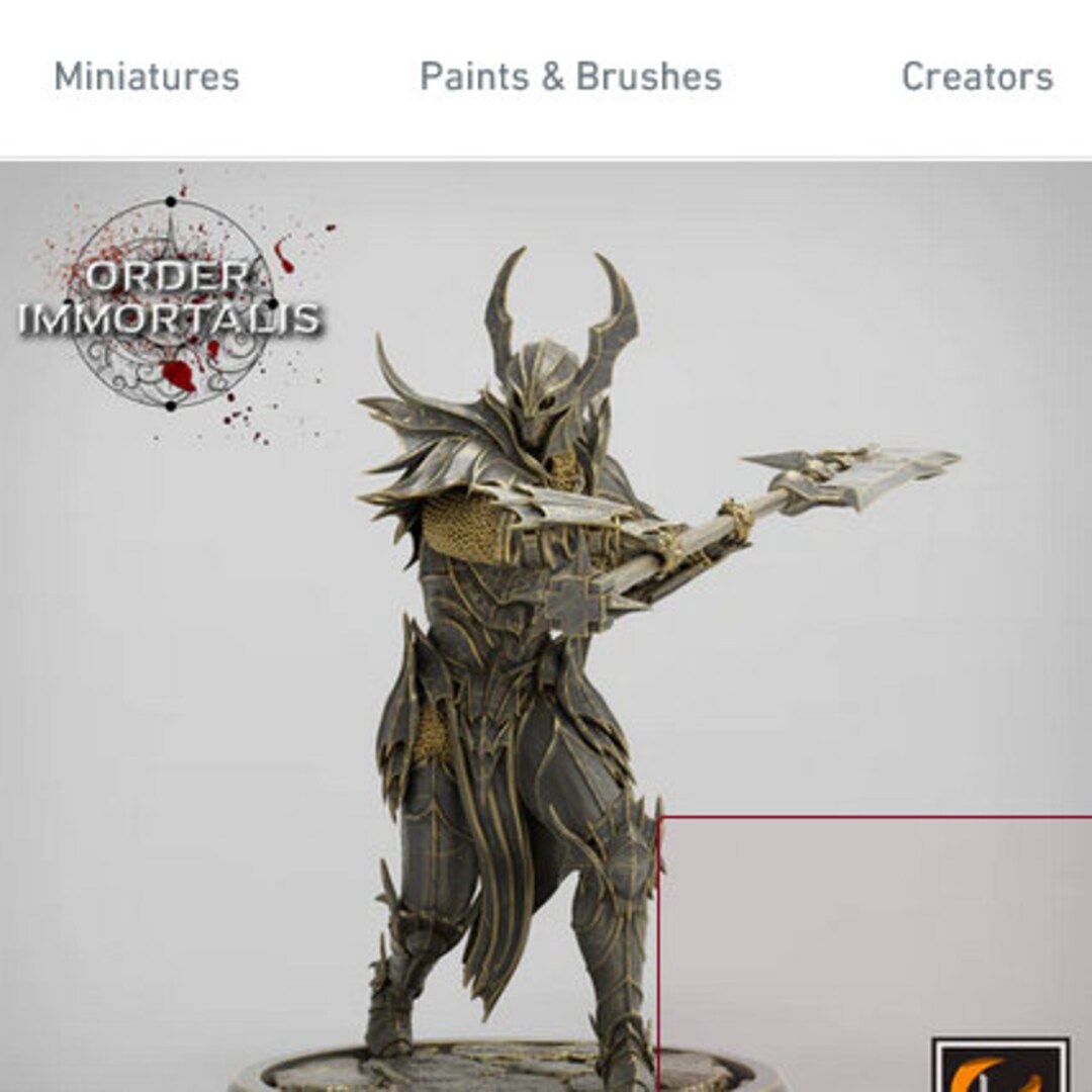 Blood Knight Halberd Swing-3d Printed Miniatures 8K LCD - Etsy