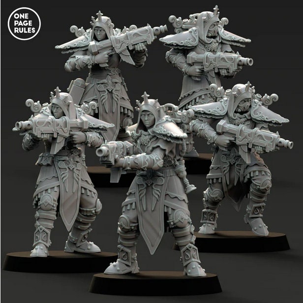 Sisters Veil Warriors-3d Printed Miniatures 8K LCD Artisans - Etsy