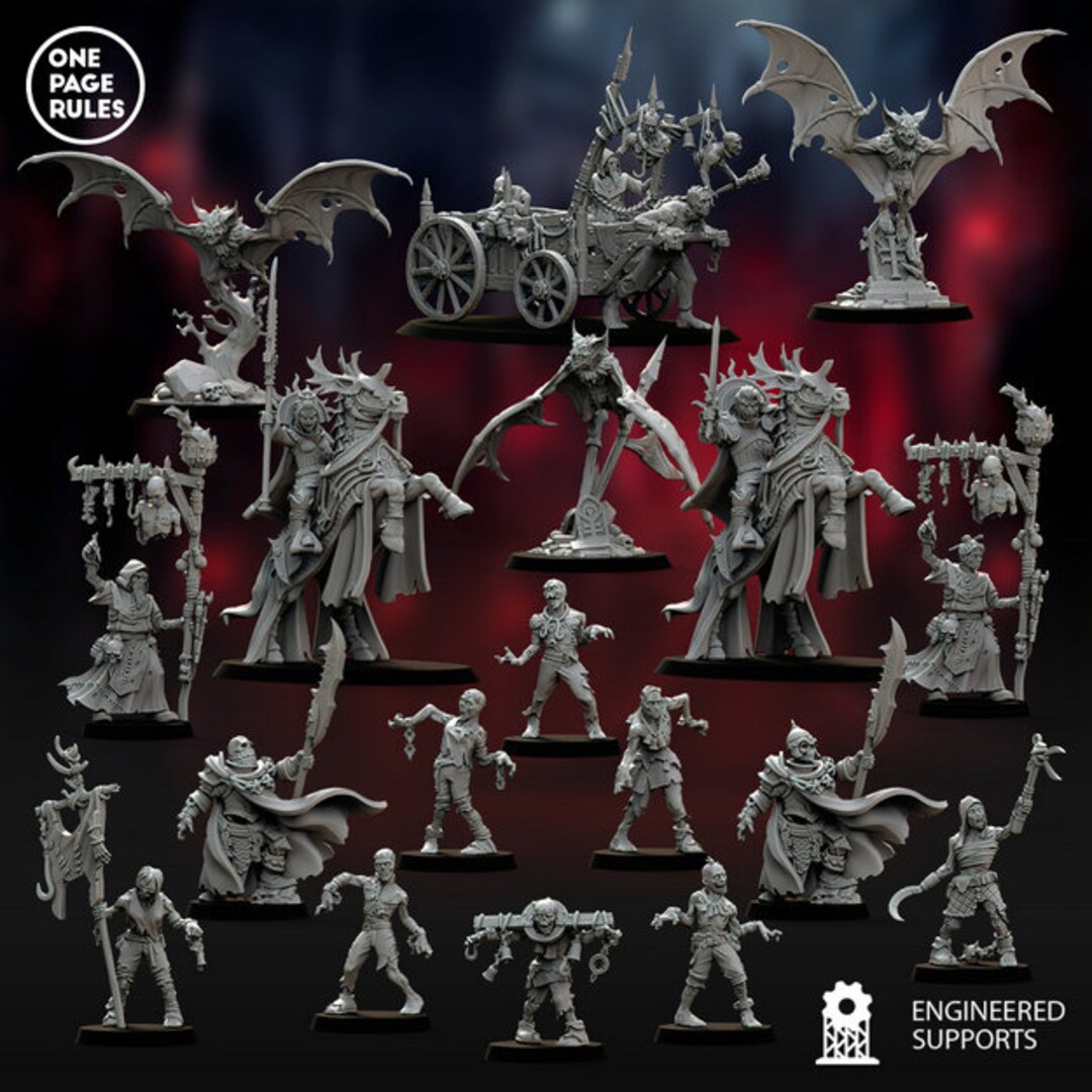 Vampiric Undead 3D Printed Miniatures 12 LCD Artisans - Etsy