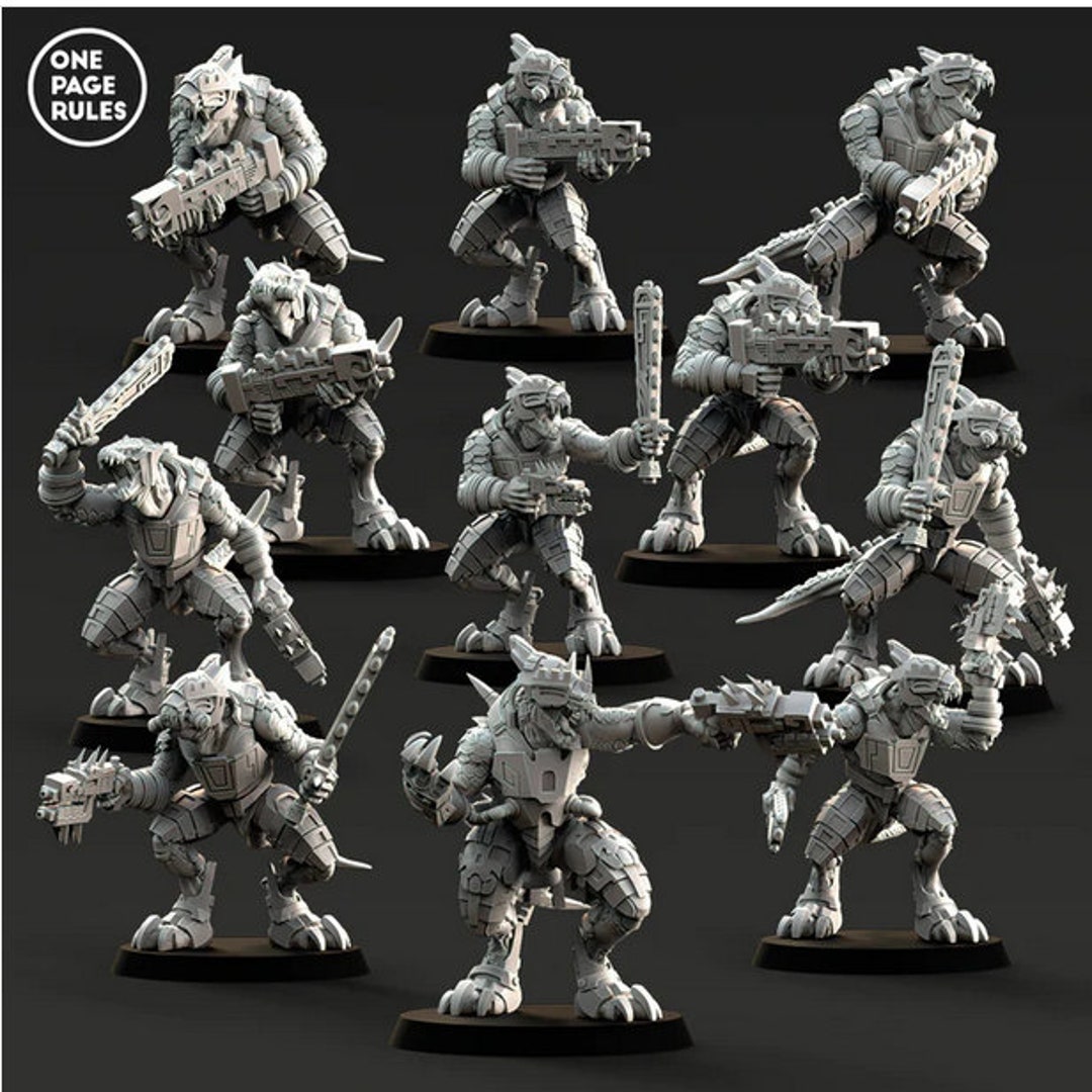 Start Collecting Saurian Starhost 11 Models3d Printed Miniatures 8K LCD ...