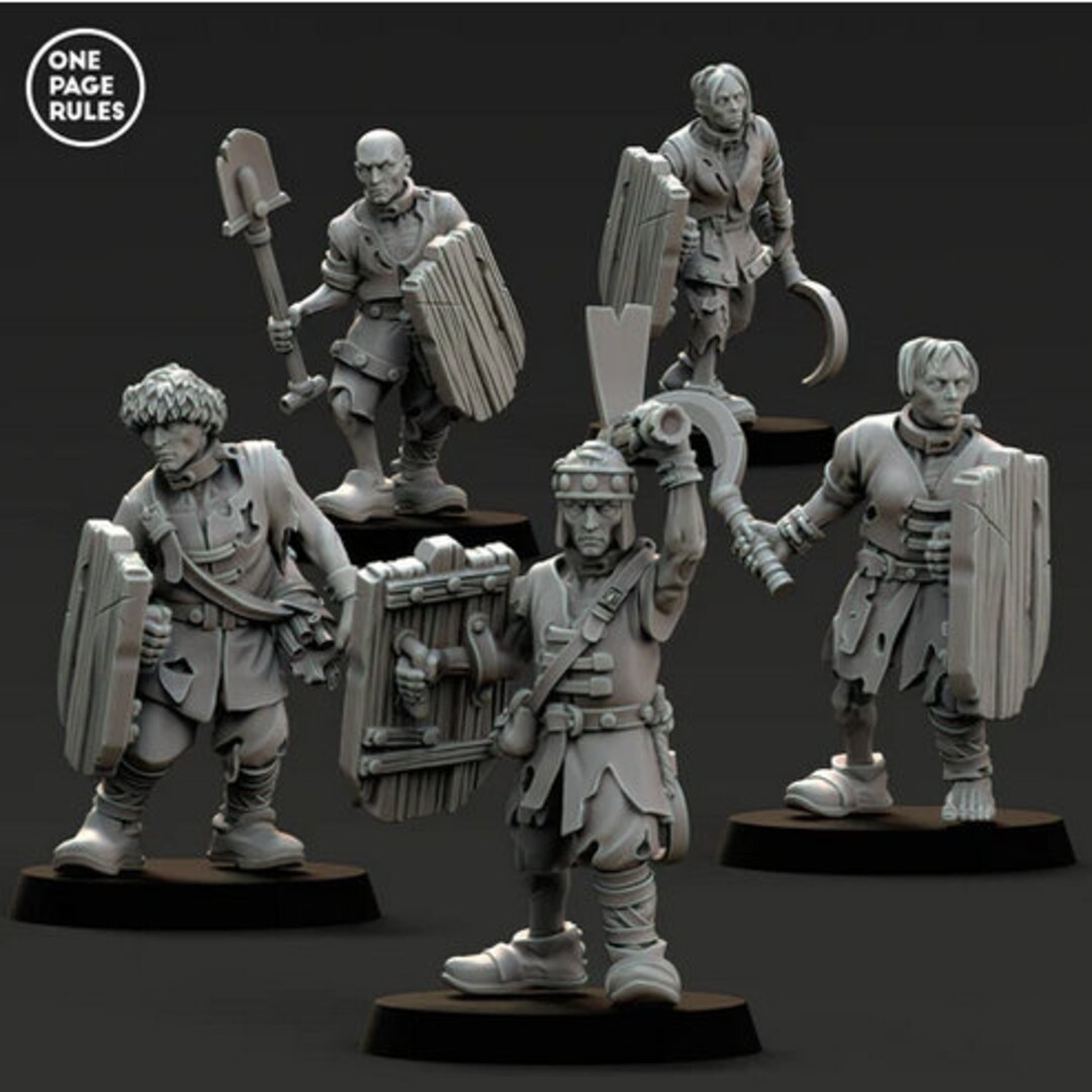 Vampiric Hand Weapon Soldiers 5 Models 3D Printed Miniatures 8K LCD ...