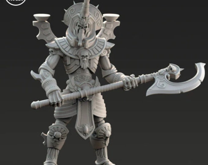 Mummified Giant God-statue_3d Printed Miniatures 8K LCD Artisans Size ...