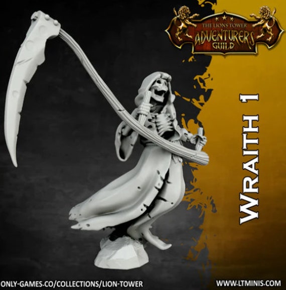 Wraith 1_3D Printed Miniatures Artisans - Etsy