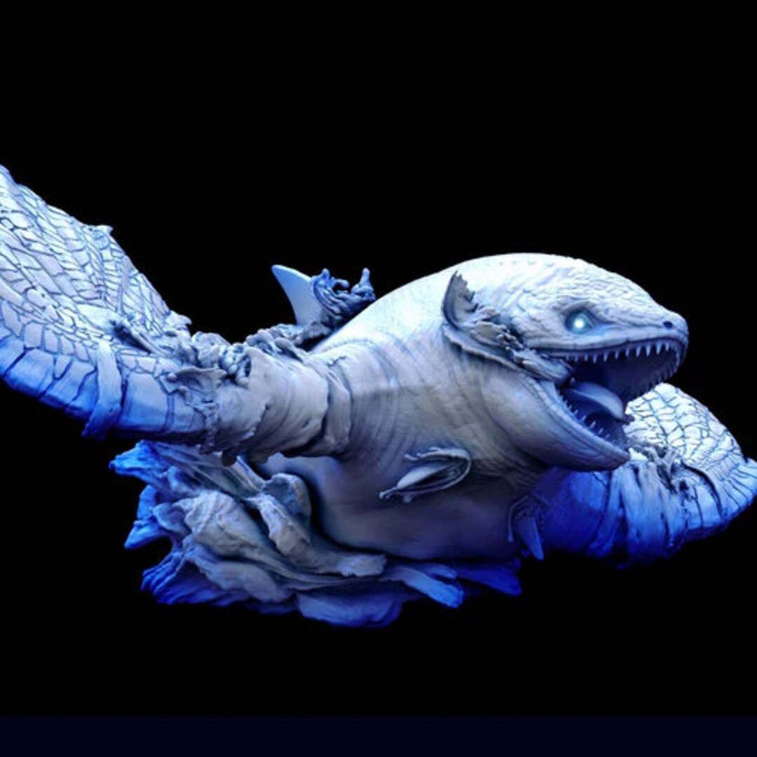 Primordial Orca pose 2 of 2 3D Printed Miniatures 8K LCD Artisans - Etsy