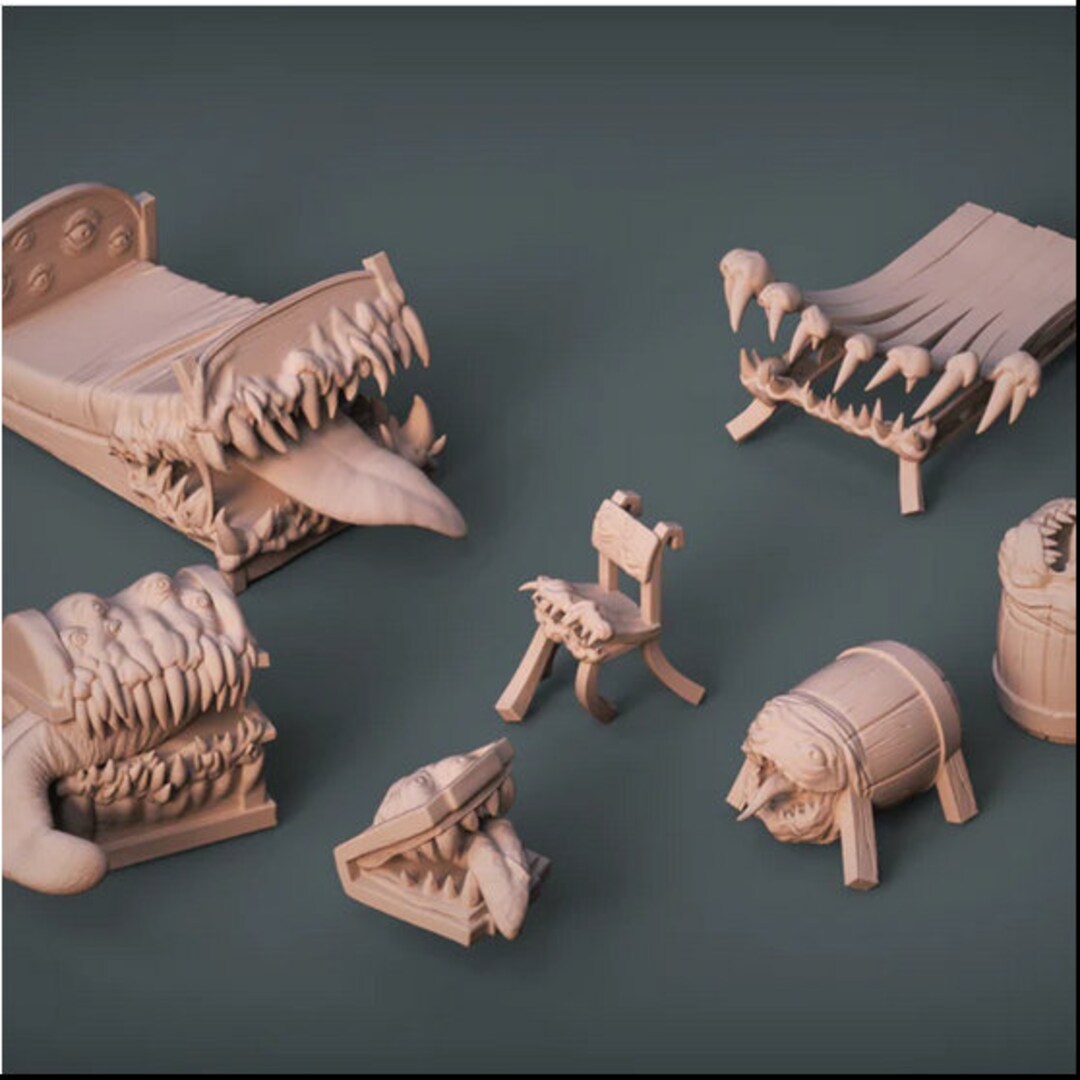 Mimic Collection 3D Printed Miniatures 8K LCD Artisans - Etsy