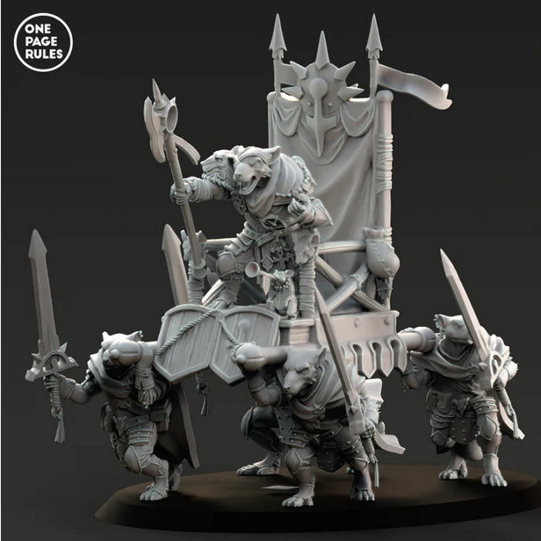 Ratmen War Throne-3d Printed Miniatures 8K LCD Artisans - Etsy