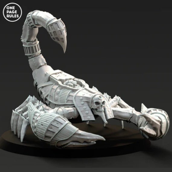 Mummified Great Scorpion_3d Printed Miniatures Artisans_size - Etsy