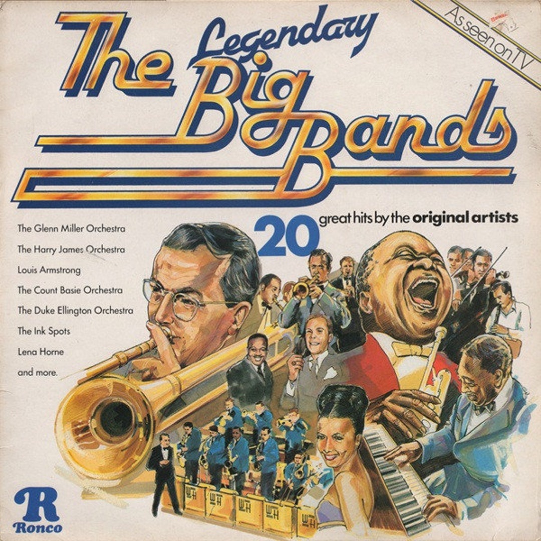 Various the Legendary Big Bands,vinyl,swing,jazz,1980 - Etsy