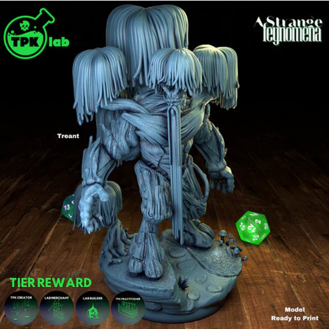Treant 3D Printed Miniatures 8K LCD Artisans - Etsy