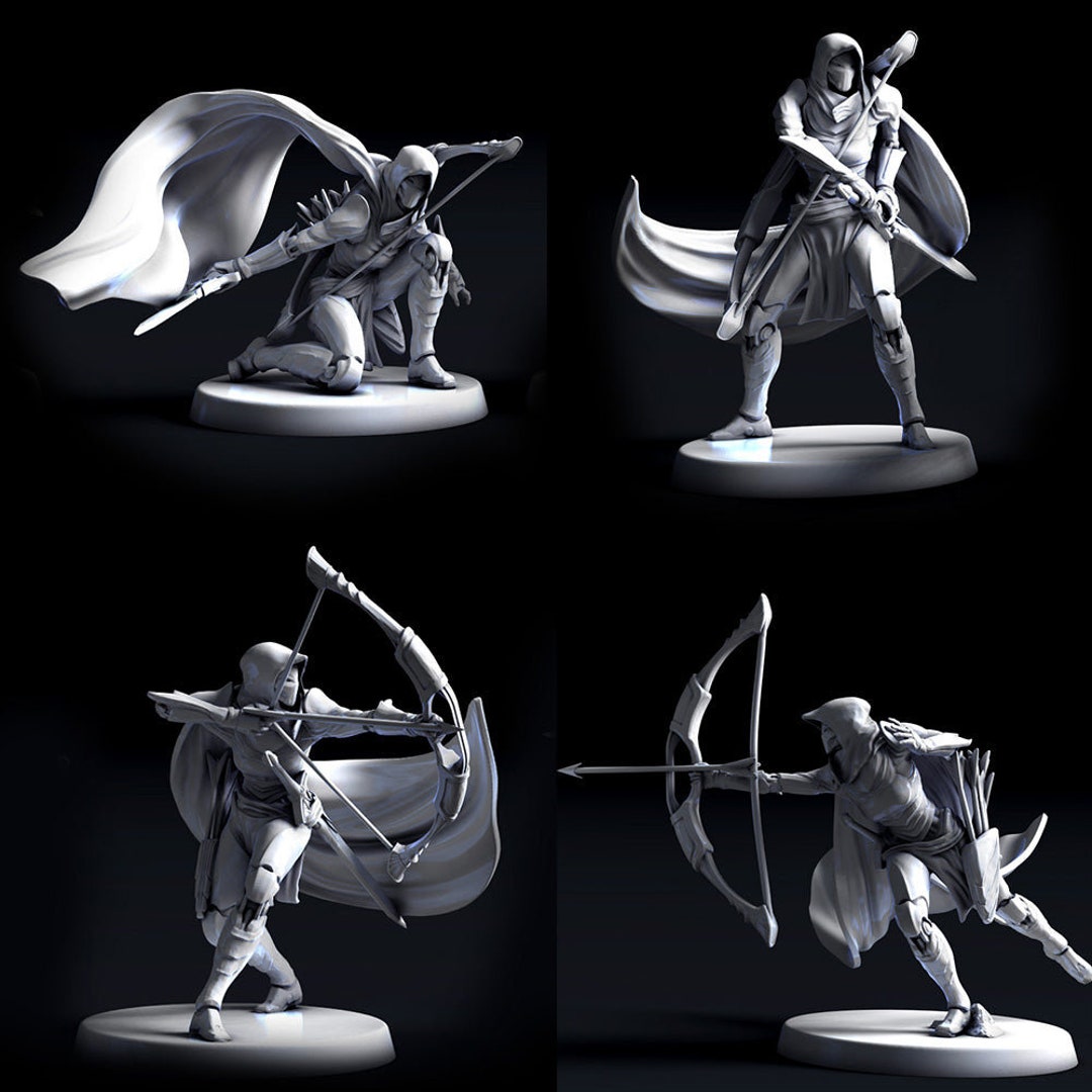 Argent Conscript all 4 Poses 3D Printed Miniatures 8K LCD Artisans - Etsy