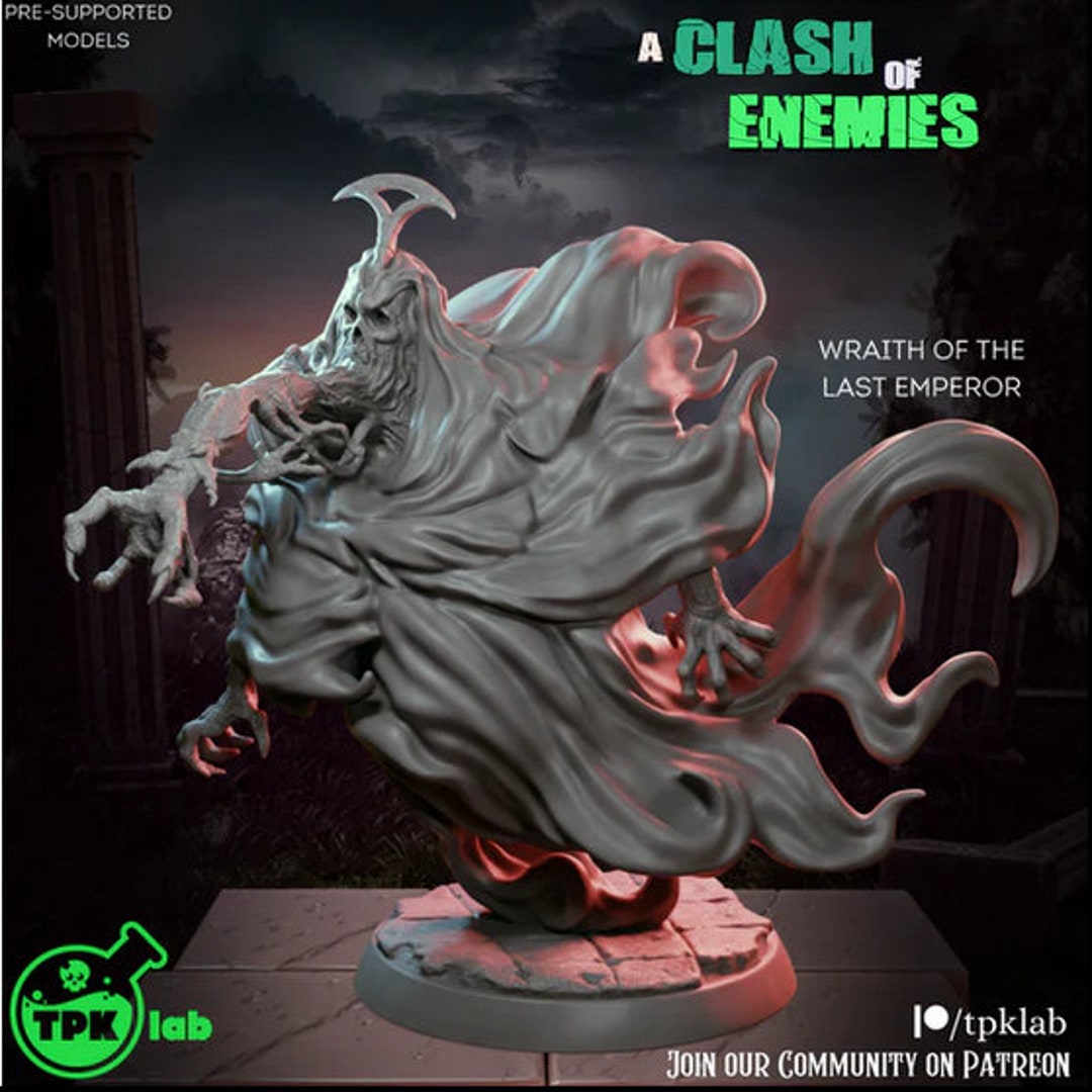 Wraith of the Last Emperor 3D Printed Miniatures 8K LCD Artisans - Etsy