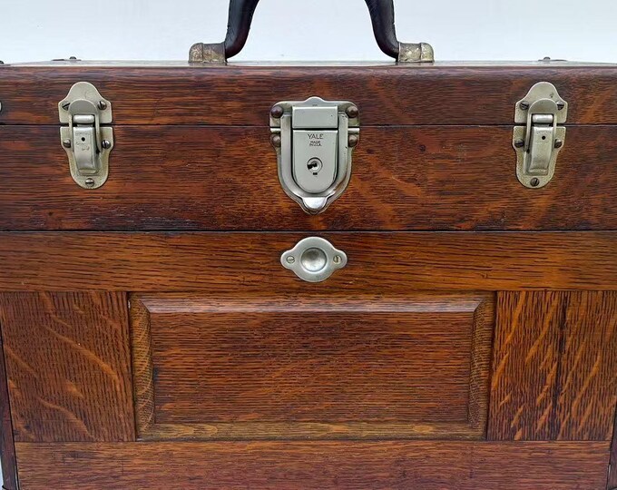 VTG H. Gerstner & Son 7 Drawers Oak Wood Machinist Chest Box Model 041 ...