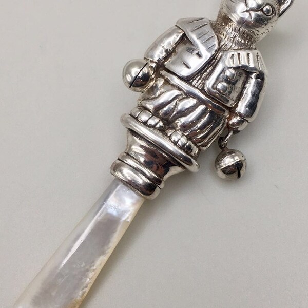 Silver Baby Rattles - Etsy