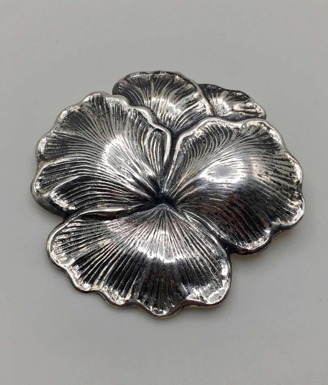 Vintage Sterling Silver Flower Pin Brooch - Silver Jewelry Gift |silver ...