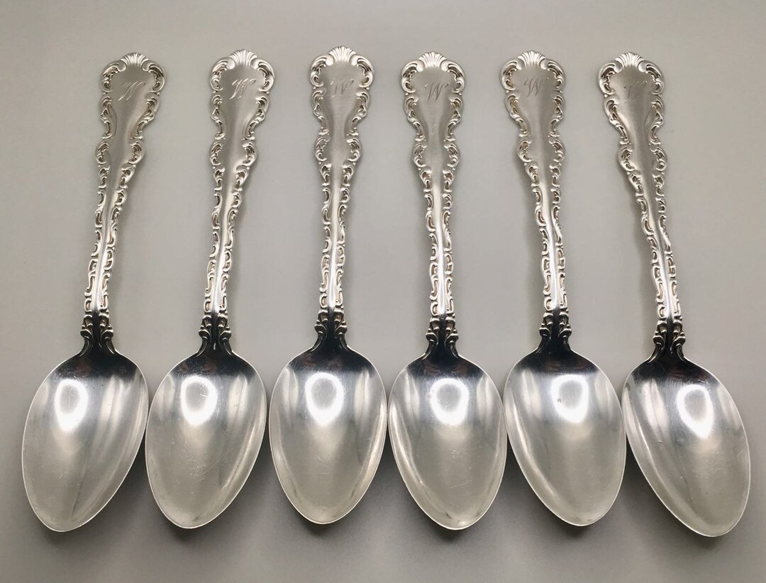 Antique Patten louis XV 1891 by Whiting Sterling Silver Teaspoons Set ...