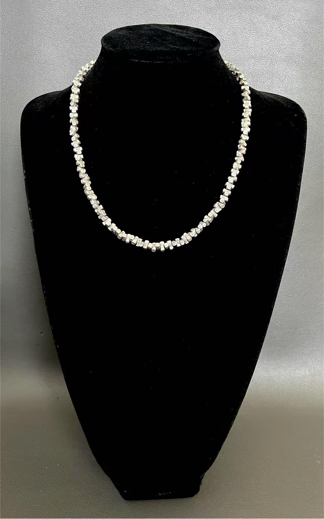 Vintage Stamped 925 Sterling Silver Toggle Bead Chain Necklace - 20" - Etsy