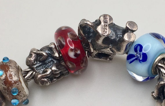 Beautiful LAA TROLLBEADS & CHAM Sterling Silver Charm… - Gem