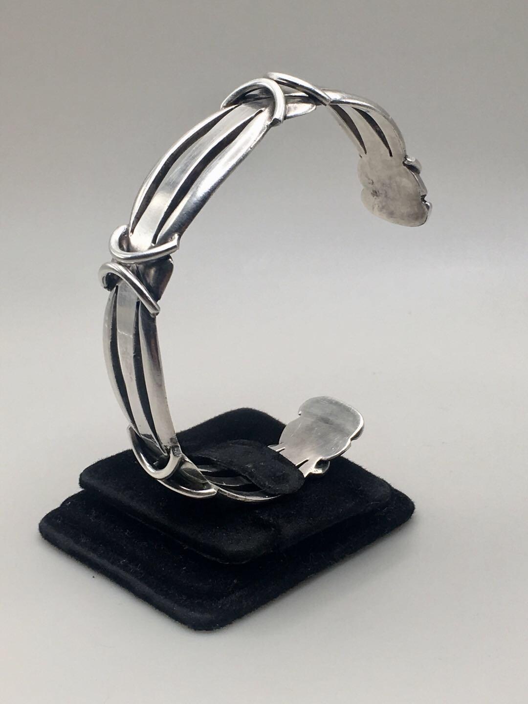 Mexico Taxco Vintage 925 Sterling Silver Modernist Designed Cuff ...