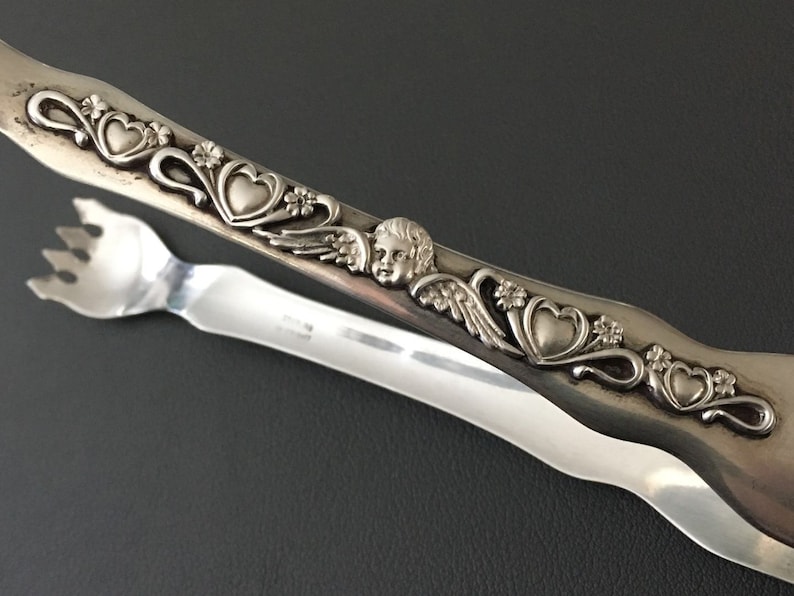 Antique SILVERCRAFT Heart and Angle Sterling Silver Solid Ice - Etsy