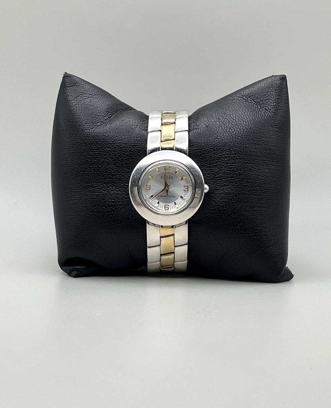 Vintage Ecclissi 925 Sterling Silver Watch Case and Two Sides Watchband ...