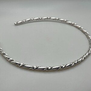 Mexico 925 Silver Twisted Rope Collar Choker Necklace 13.5" |silver ...