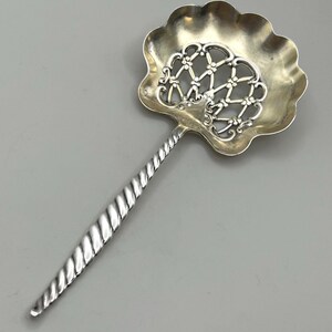 Antique "oval Twist 1880" by Whiting Sterling Silver Bon Bon/nut Spoon ...