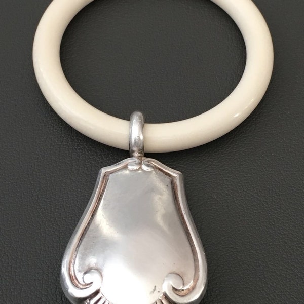 Silver Baby Rattle - Etsy