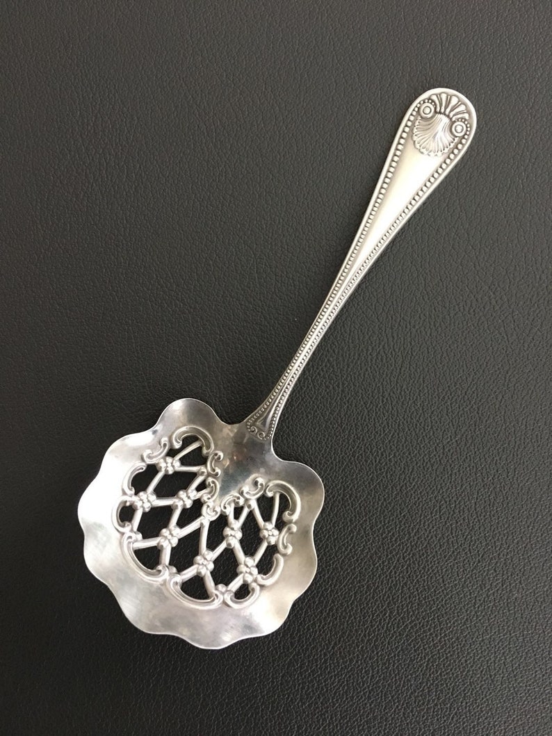 Antique Patternbead 1880 by Whiting Sterling Silver Bon Bon Spoon 4 1/8 ...