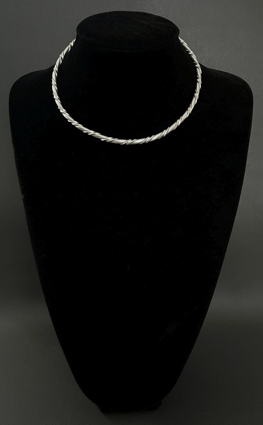 Mexico 925 Silver Twisted Rope Collar Choker Necklace 13.5" |silver ...
