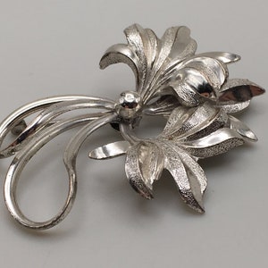 FORSTNER Sterling Silver Flower Pin Brooch Silver Jewelry Gift mother's ...