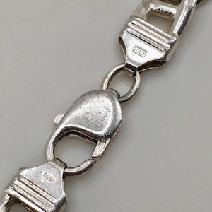 ITALY 925 Sterling Silver Classic Figarucci Chain Heavy Necklace 20 ...