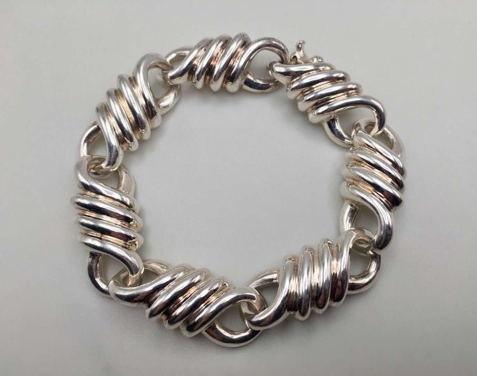 Vintage Jewelry Charles Krypell Modernist Sterling Silver Chunky Link ...