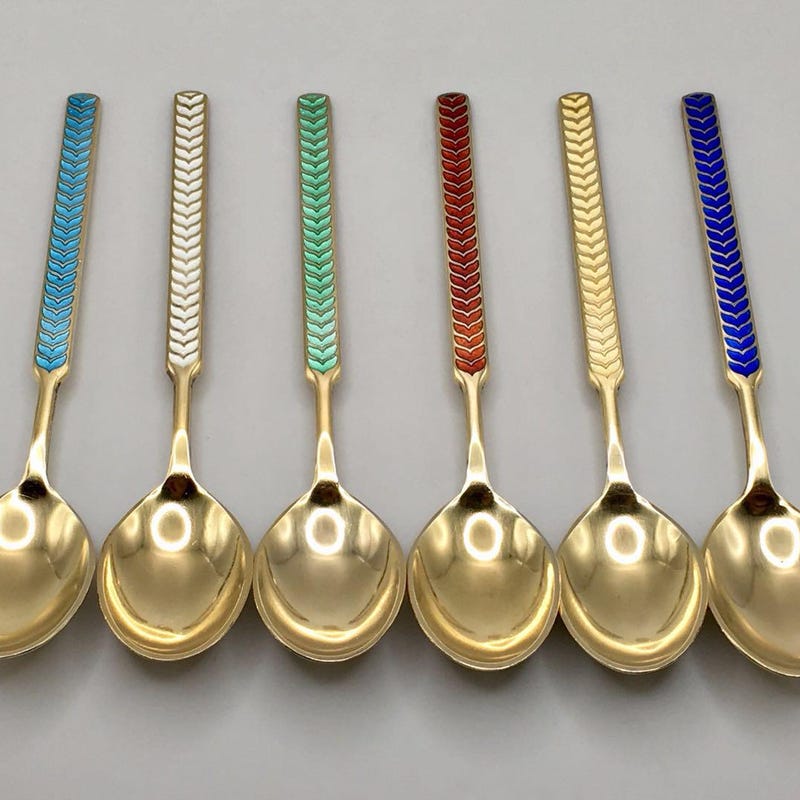 Enamel Spoons - Etsy