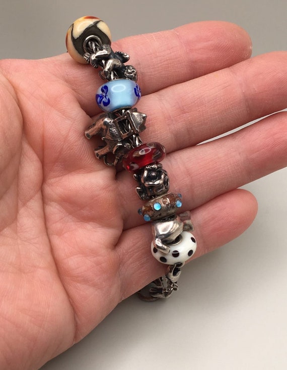 Beautiful LAA TROLLBEADS & CHAM Sterling Silver Charm… - Gem