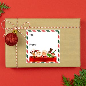 Printable Christmas Packaging Labels – Festive Designs for Sticker ...