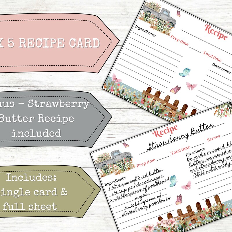 Pioneer Woman Recipe Card - Etsy