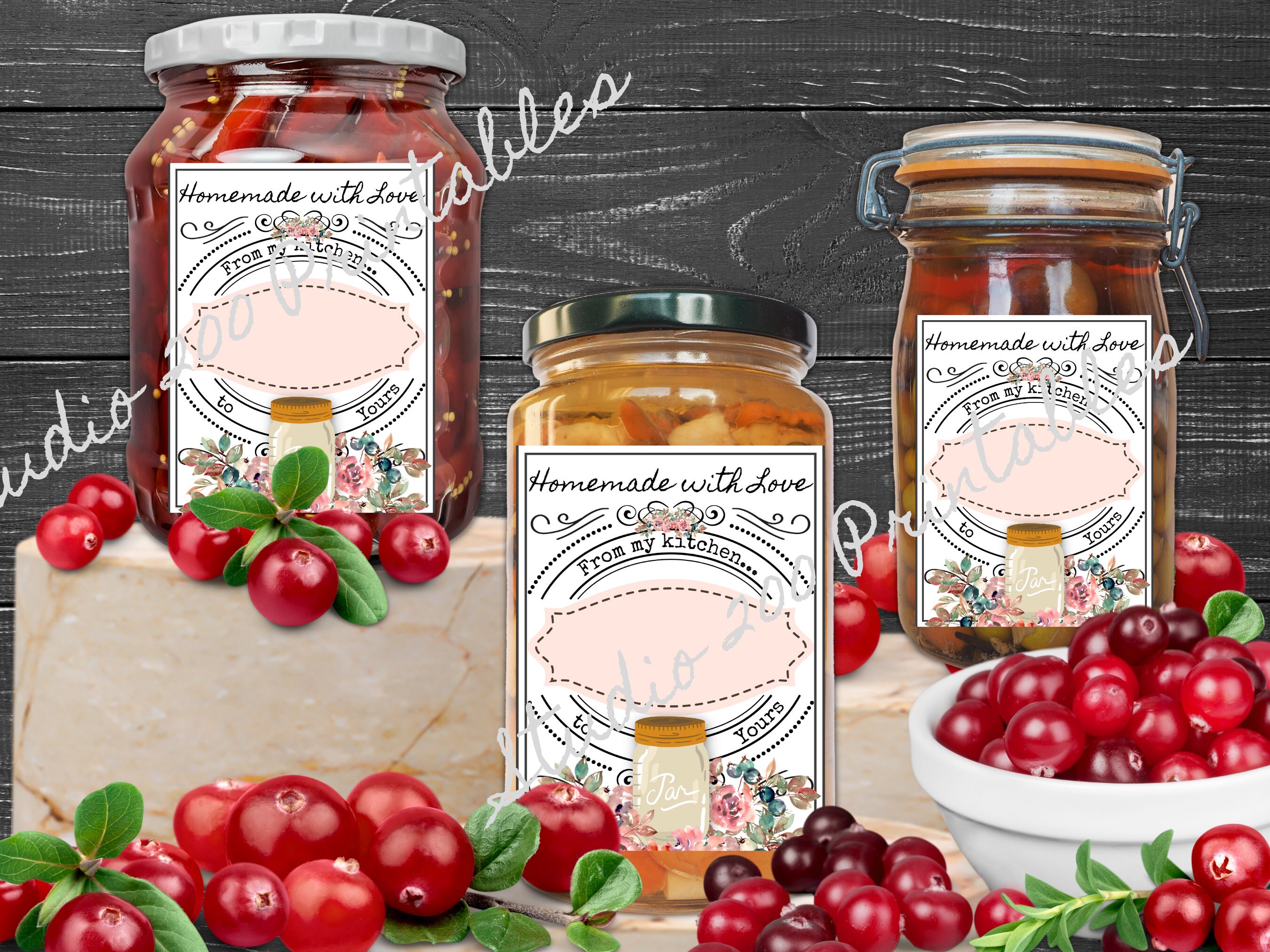 Canning Labels, Mason Jar Labels, Digital Download, Canning Tags ...