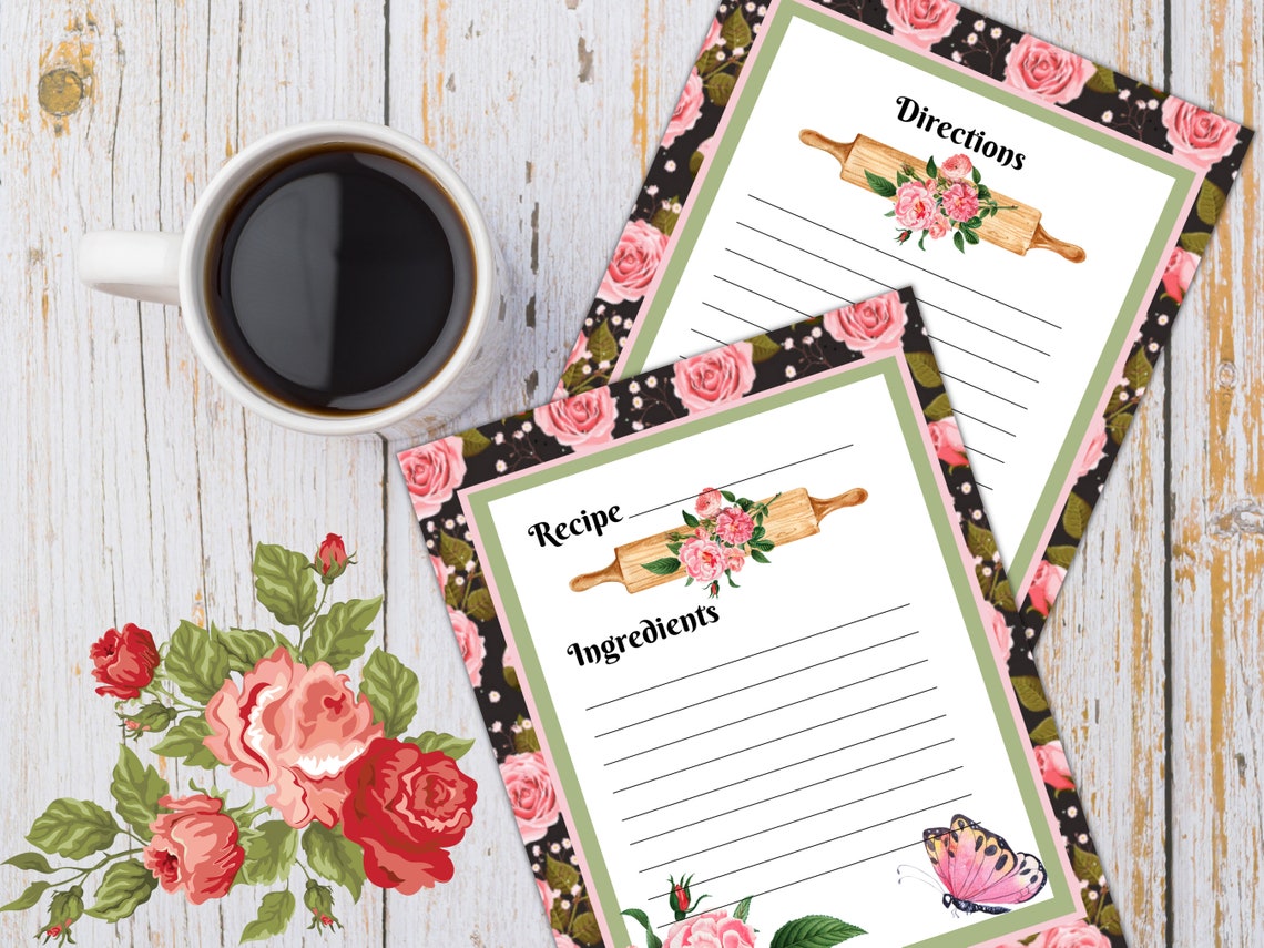 Pioneer Woman Inspired Recipe Sheets Farmhouse Design - Etsy