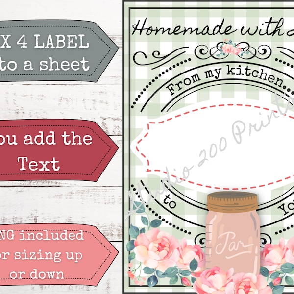 Mason Jar Labels - Etsy