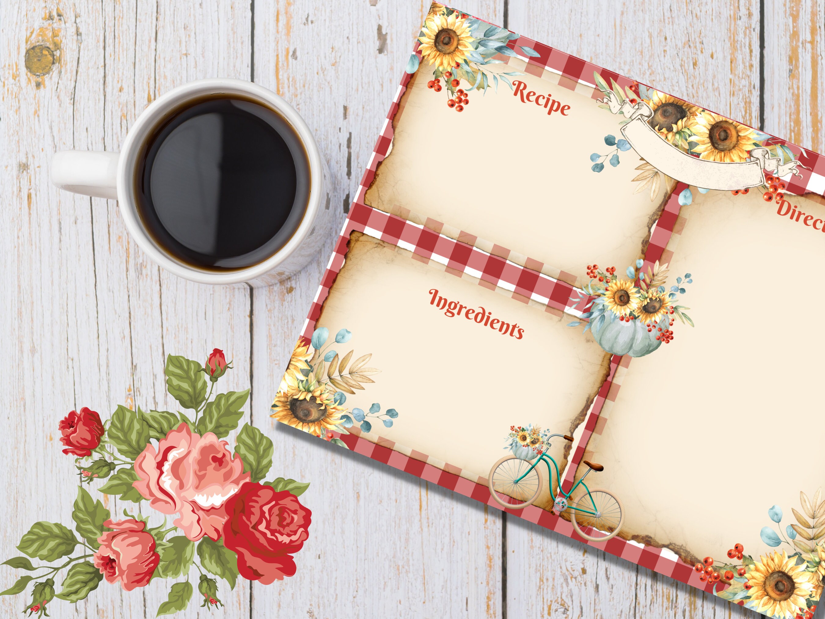 Pioneer Woman Inspired Recipe Sheets, Farmhouse Design, Instant ...