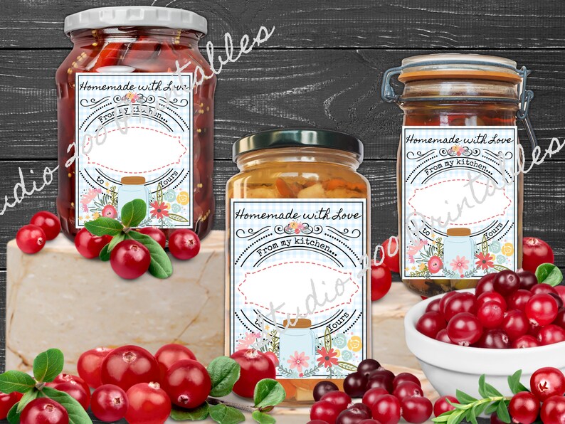 Farmhouse Canning Labels: DIY Mason Jar Gift Tags (digital Download) - Etsy