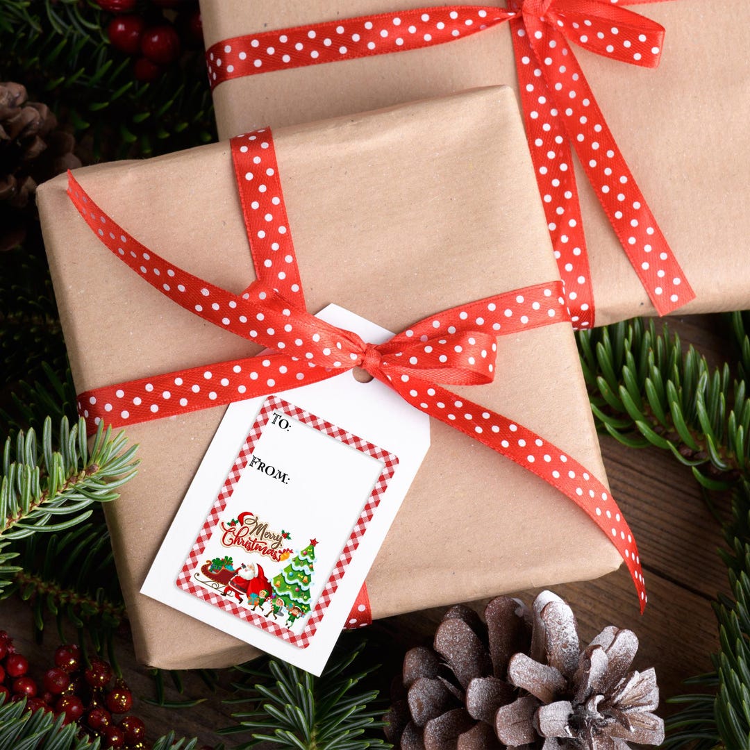 Printable Christmas Packaging Labels – Festive Designs for Sticker ...